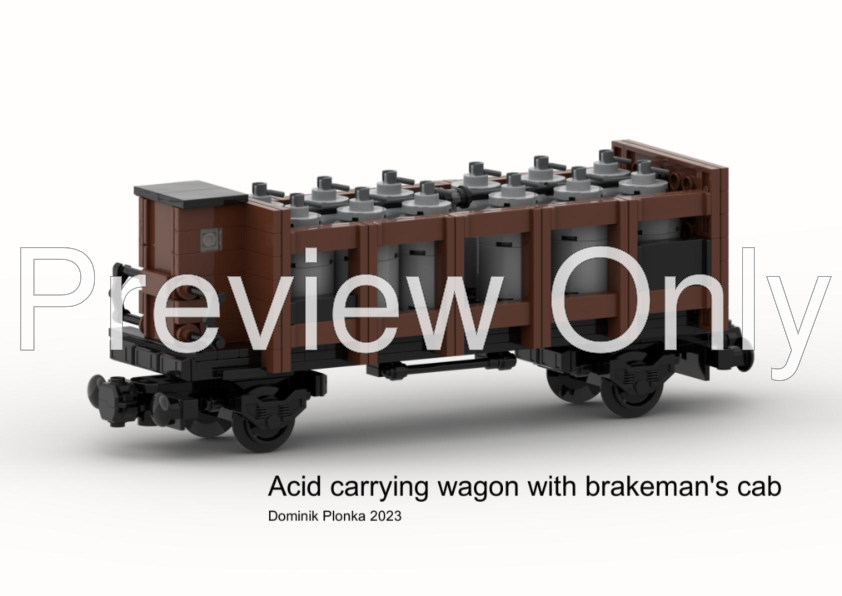 LEGO MOC Acid carrying Wagon with Brakeman's Cab (8w) by copernicus508 ...