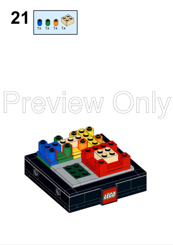 Lego Moc Colorful Big Ben Ii By Uminuo Rebrickable Build With Lego