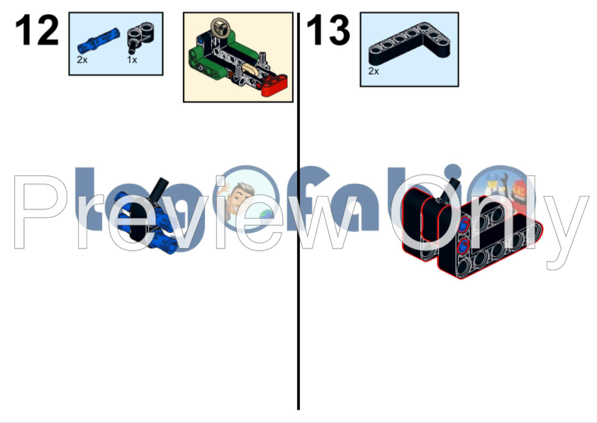 LEGO MOC 42136 - Tractor Pulling by Fabio_BrickintheWall | Rebrickable - Build with LEGO