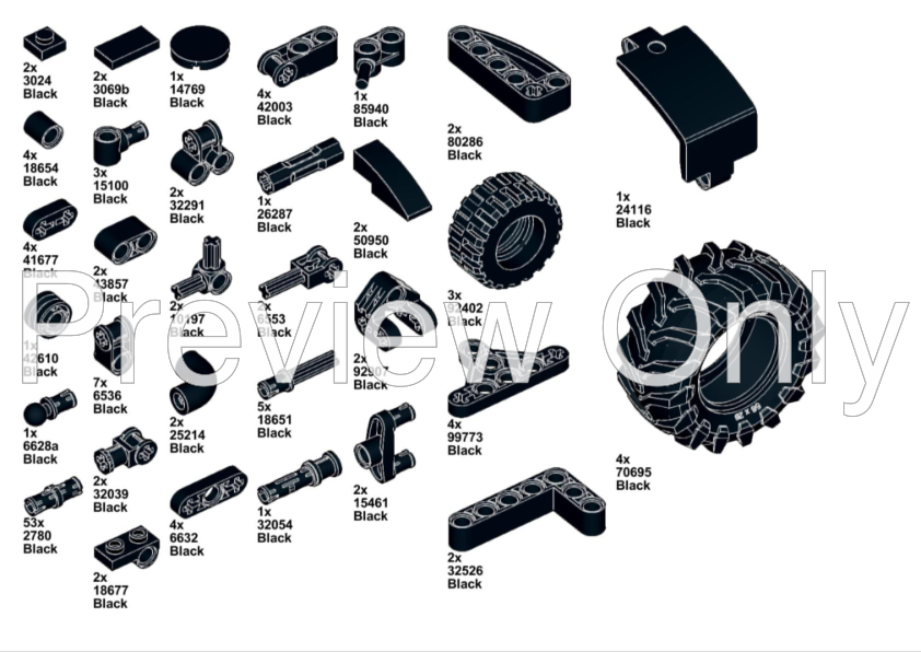 LEGO MOC 42136 - Tractor Pulling by Fabio_BrickintheWall | Rebrickable - Build with LEGO