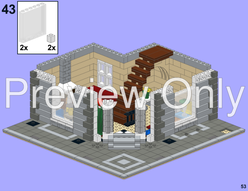 Lego Moc Modular Coffee Shop By Andrepsramos Rebrickable Build With