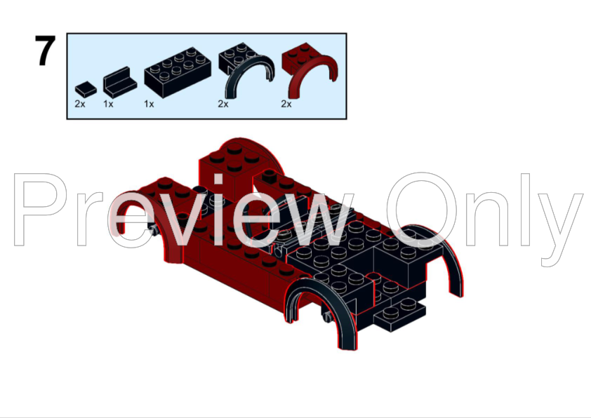 LEGO MOC Austin Healey 3000 MK3 by Paulmanaitor | Rebrickable - Build ...