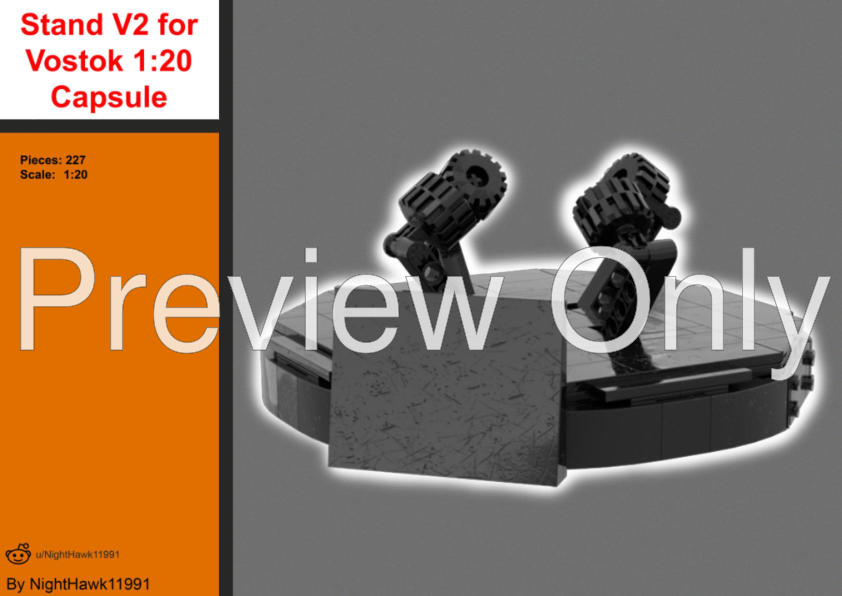 LEGO MOC Vostok 1 1:20 by NightHawk11991 | Rebrickable - Build with LEGO