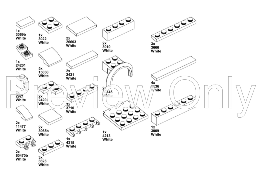 LEGO MOC Mercedes-Benz Vito white by DMcreate | Rebrickable - Build ...