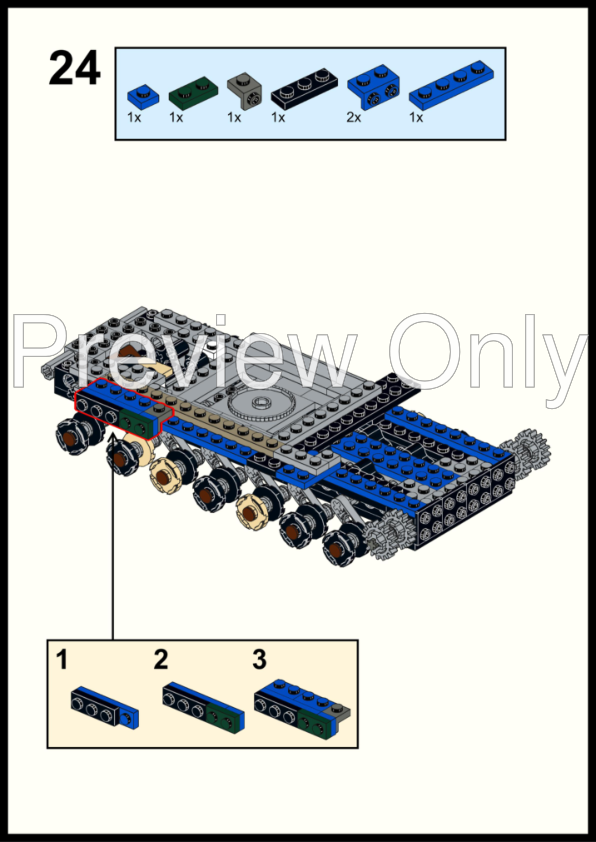 Lego Moc M1a2 Abrams Sep V2 By Piecesofakom Rebrickable Build