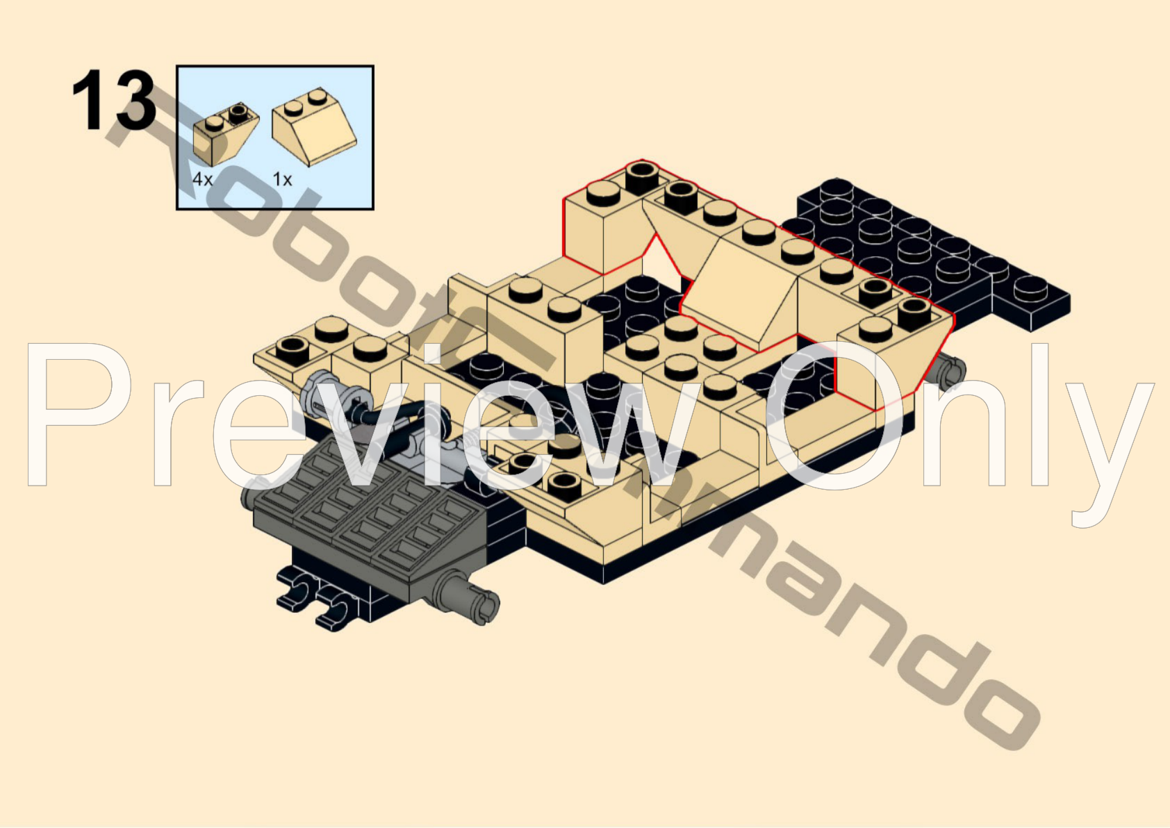 Lego Moc Humvee M998 Hmmv By Robotcommando Rebrickable Build With Lego