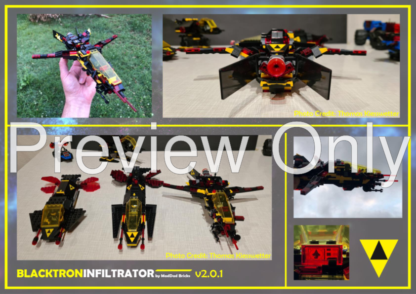 LEGO MOC-135339 Blacktron BN-40580 INFILTRATOR by MadDadBricks ...