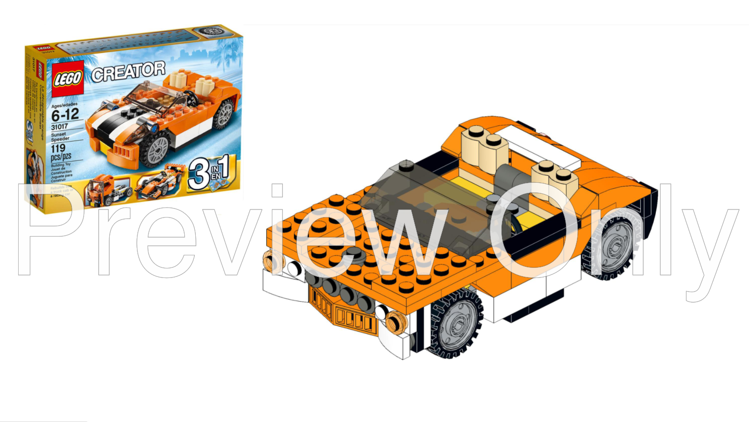 LEGO MOC 31017 Cadillac by PeterSzabo | Rebrickable - Build with LEGO