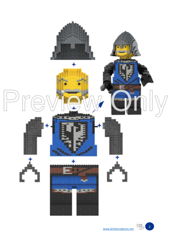 LEGO MOC Maxi Figure Black Falcon with dark grey neck protector by ...