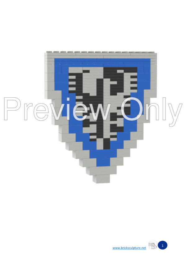 LEGO MOC Maxi Figure Blue Falcon Shield by Bricksculpture.net ...