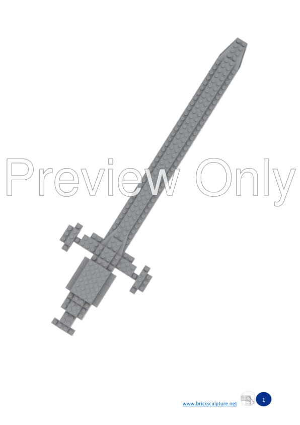 LEGO MOC Maxi Figure Sword by Bricksculpture.net | Rebrickable - Build ...