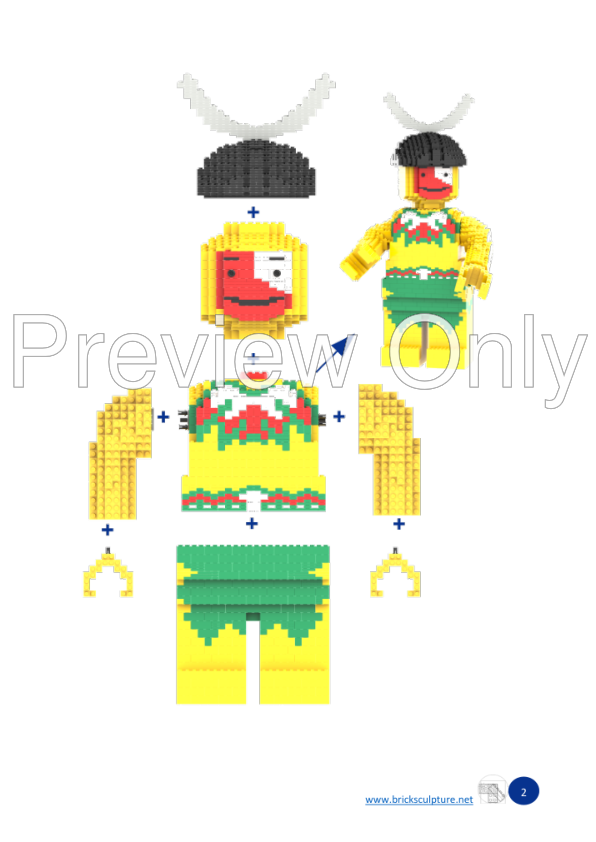 LEGO MOC Maxi Figure Islander by Bricksculpture.net | Rebrickable ...