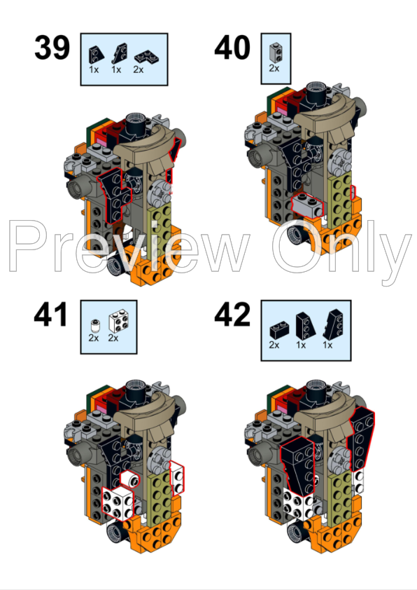 LEGO MOC Baby Rocket Racoon by Allouryuen | Rebrickable - Build with LEGO