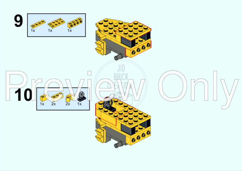 LEGO MOC Front End Loader by JIDBrickCreations | Rebrickable - Build ...