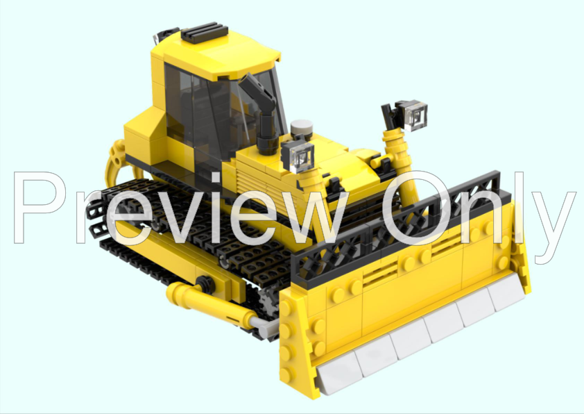 LEGO MOC Bulldozer by JIDBrickCreations | Rebrickable - Build with LEGO