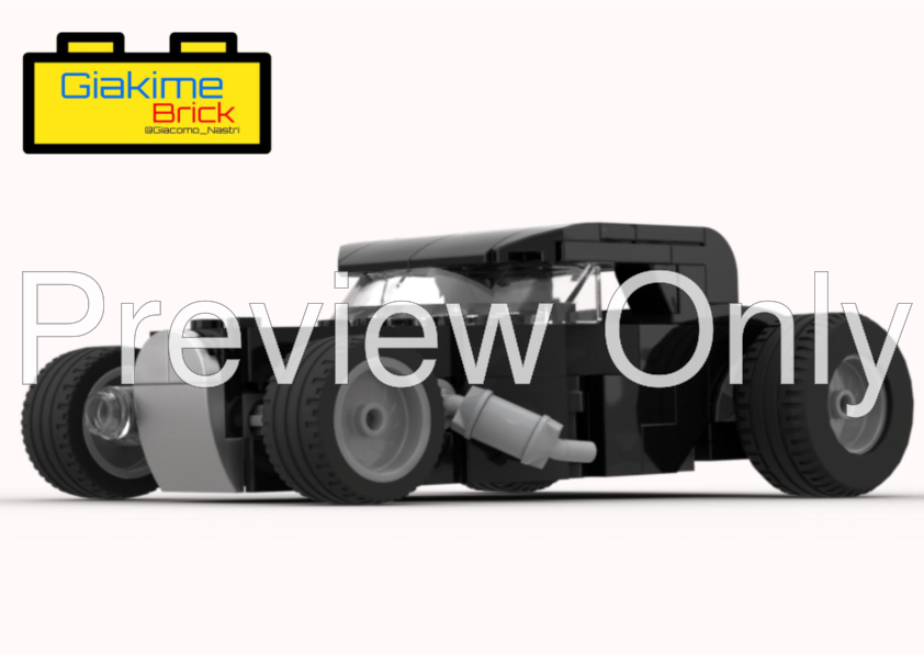 LEGO MOC Hot Rod Black by Giakime Brick | Rebrickable - Build with LEGO