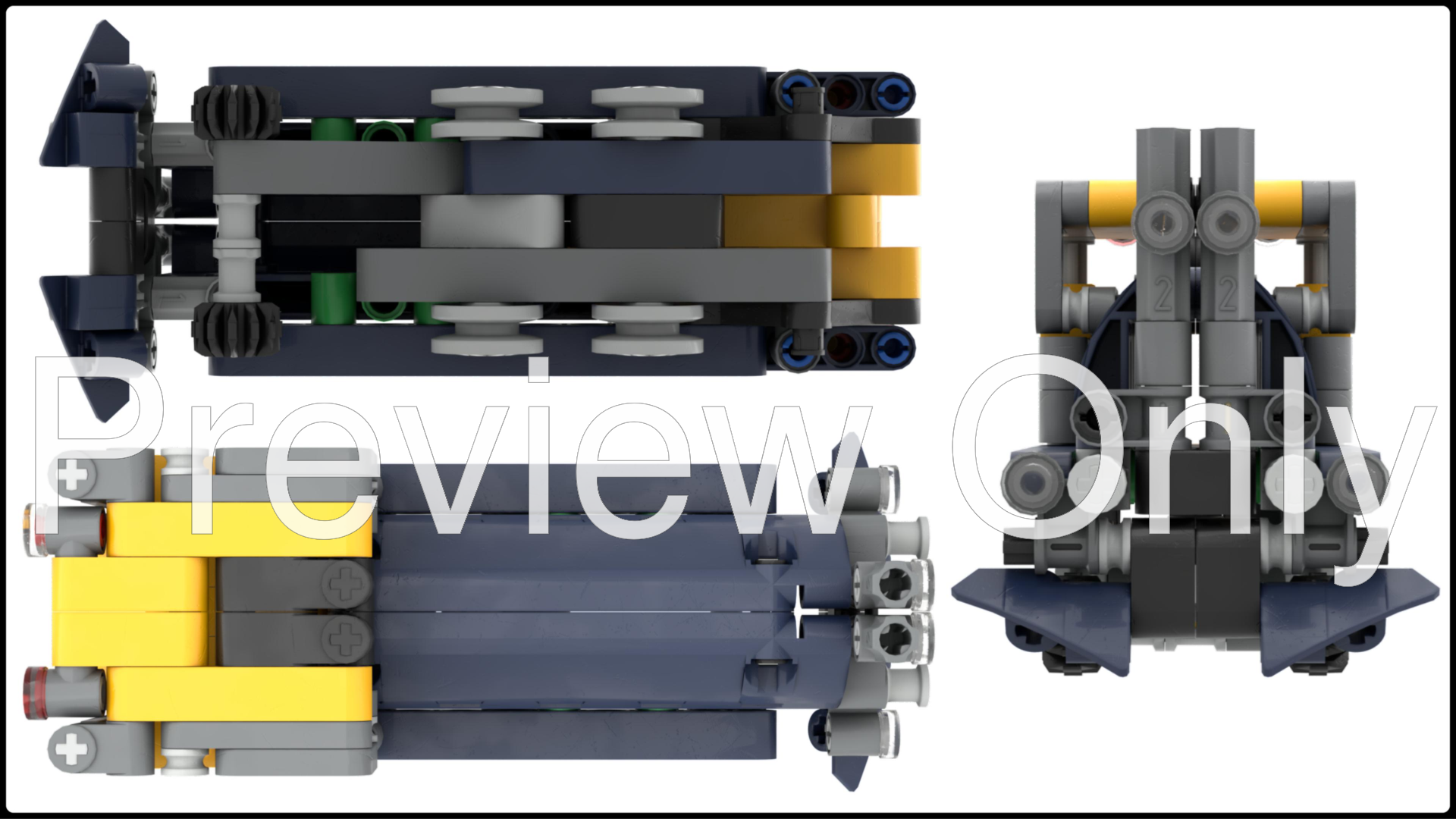 LEGO MOC 42147C Steam Train by kostq | Rebrickable - Build with LEGO