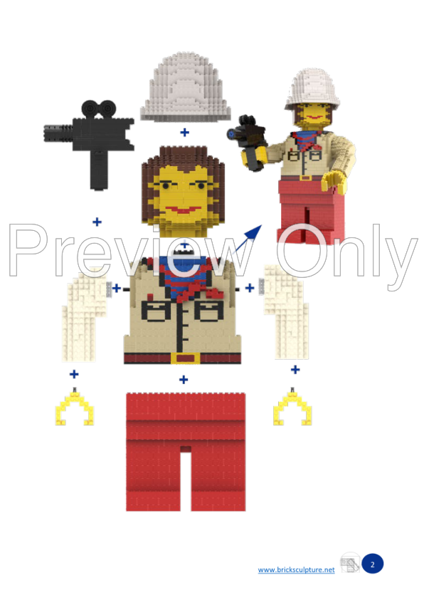 LEGO MOC-136503 Maxi Figure photographer with video camera by ...