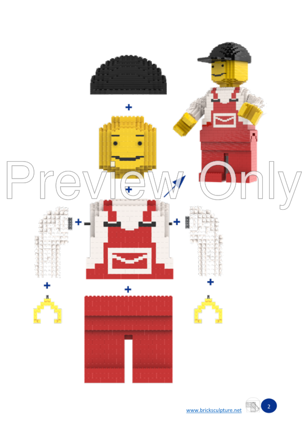 LEGO MOC Maxi Figure classic by Bricksculpture.net | Rebrickable ...