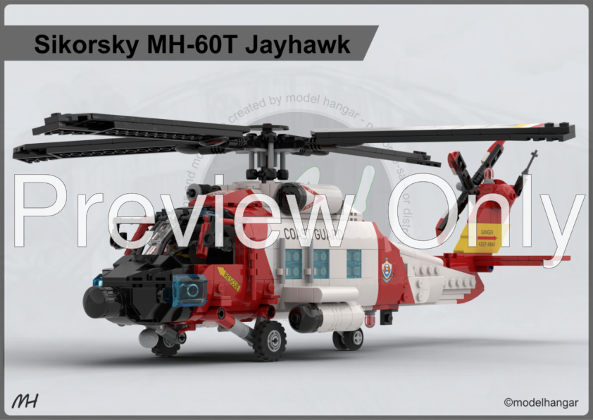 LEGO MOC Coast Guard Jayhawk Rescue Helicopter by model hangar ...