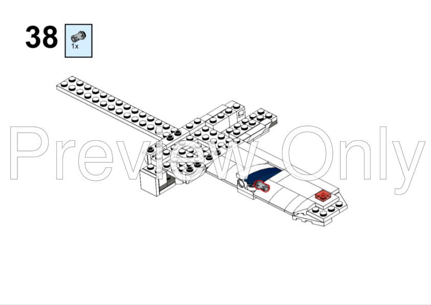 LEGO MOC jurassic park 3 plane by Owan | Rebrickable - Build with LEGO