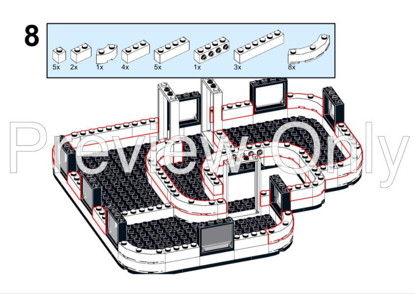 LEGO MOC Bauhaus modular building by cypek123 | Rebrickable - Build ...