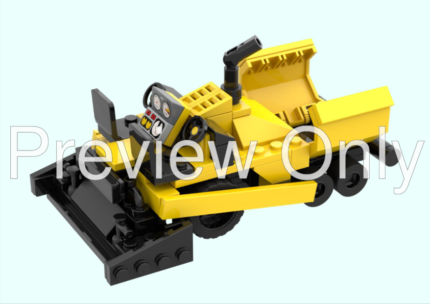 LEGO MOC Asphalt Paver by JIDBrickCreations | Rebrickable - Build with LEGO