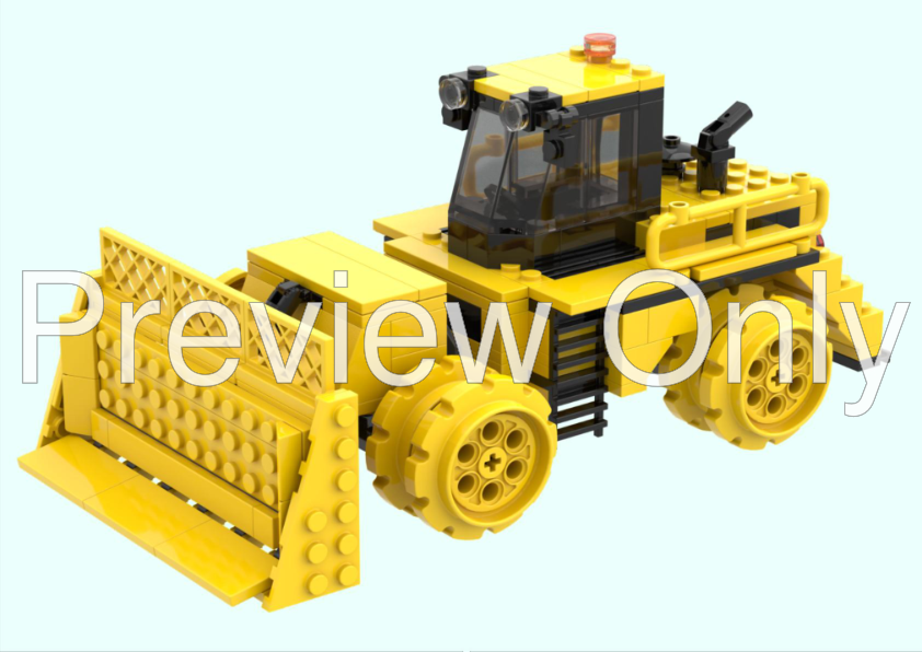 LEGO MOC Landfill Compactor by JIDBrickCreations | Rebrickable - Build ...