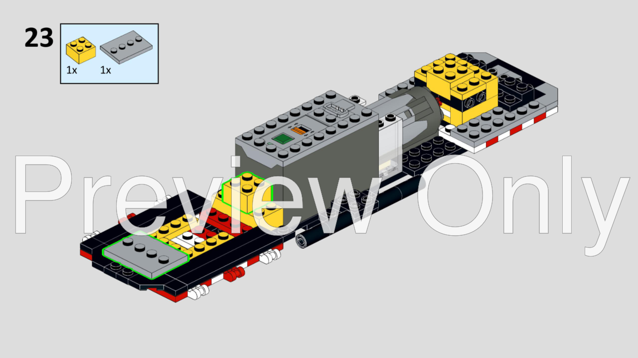 LEGO MOC 1:48 Caltrain EMD MP15DC by NonsenseWars | Rebrickable - Build ...