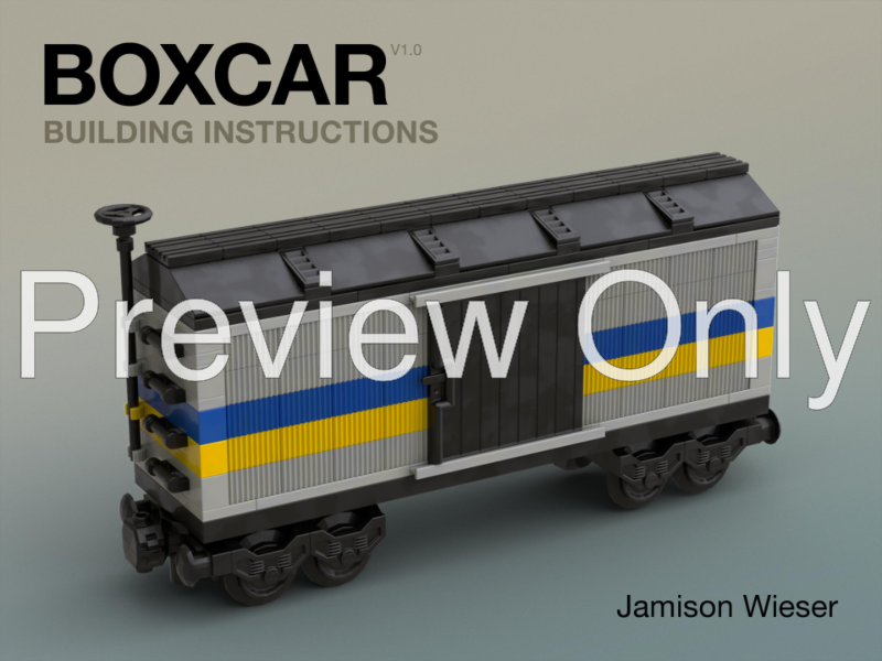 LEGO MOC-137266 Boxcar (24L) by jamisonwieser | Rebrickable - Build ...