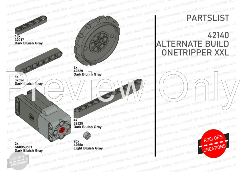 LEGO MOC 42140 B-model ONETRIPPER XXL by Roelofs Creations ...
