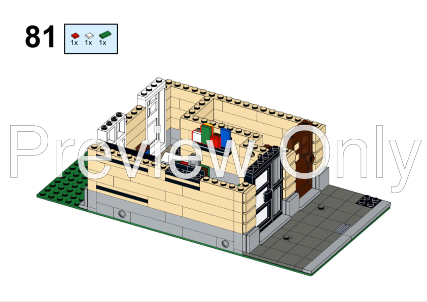 Lego Moc Modular Parisian Apartment Building By Creable Rebrickable