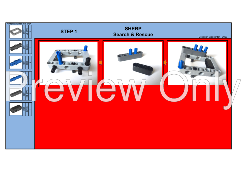 LEGO MOC RC Sherp - Search & Rescue by Weegordon | Rebrickable - Build ...