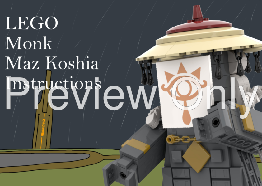 LEGO MOC Monk Maz Koshia Buildable Character from the Legend of Zelda ...
