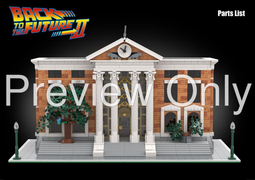 LEGO MOC Modular Back to the Future Courthouse Mall (2015) by ...
