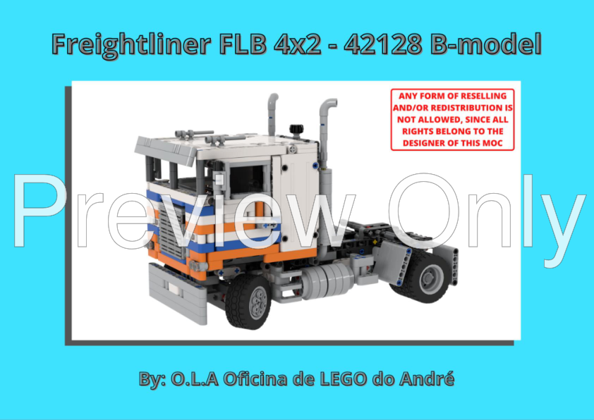 LEGO MOC 42128 Freightliner FLB - B model (WITHOUT TRAILER) by O.L.A ...