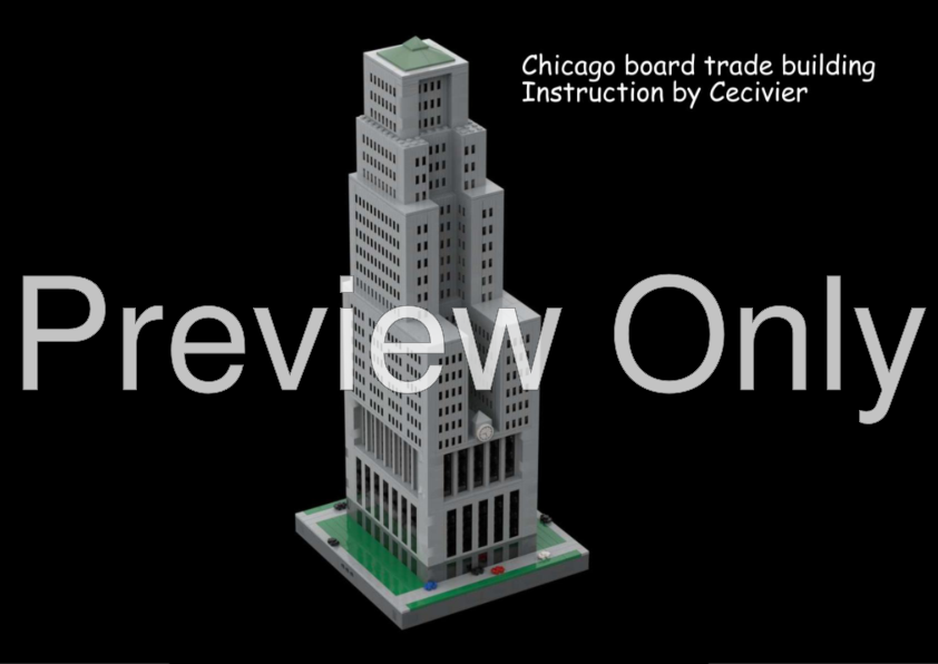 LEGO MOC Chicago board trade building by cecivier | Rebrickable - Build ...
