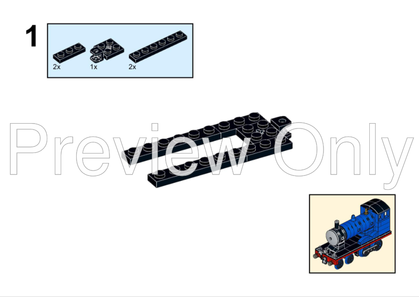 LEGO MOC Edward the Blue Engine by WoodenToby | Rebrickable - Build ...