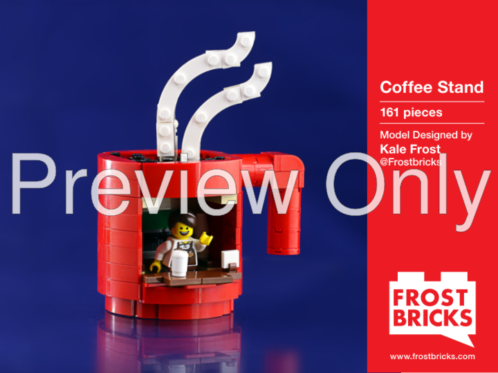 LEGO MOC Coffee Stand by Frostbricks | Rebrickable - Build with LEGO