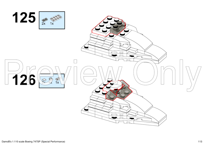 LEGO MOC Boeing 747SP (Special Performance) by DamoB by DamoB ...