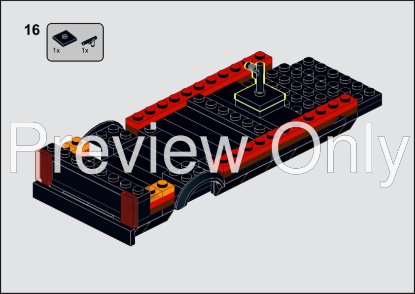 LEGO MOC Chevrolet C10 (sunset stripes) by besbasdesign | Rebrickable ...