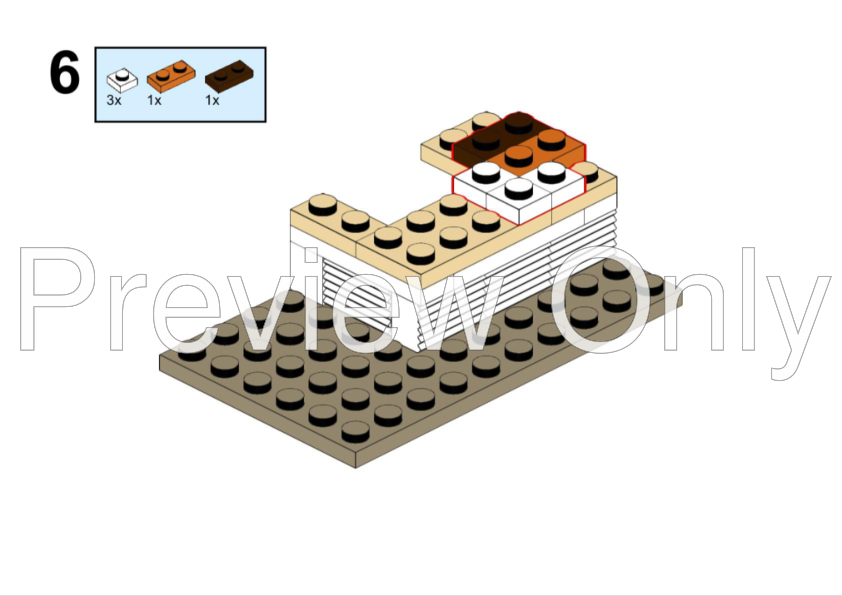 LEGO MOC Pastry & Cake Stand by gabizon | Rebrickable - Build with LEGO