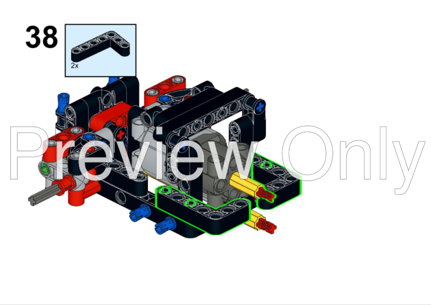 Lego Moc 42153 Nascar Camaro Rc Mod By Msk6003 Rebrickable Build