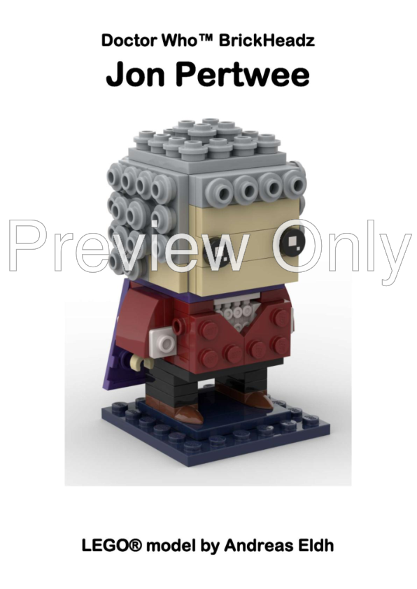 LEGO MOC Doctor Who: Jon Pertwee by Andreas_Eldh | Rebrickable - Build ...