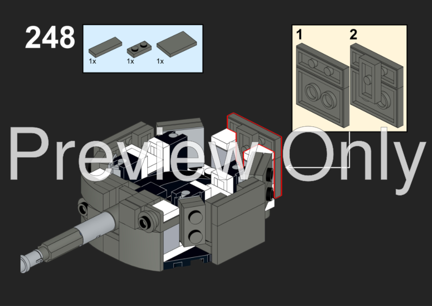 LEGO MOC 1:35 TOG-2* (Gray) by super_cacti | Rebrickable - Build with LEGO