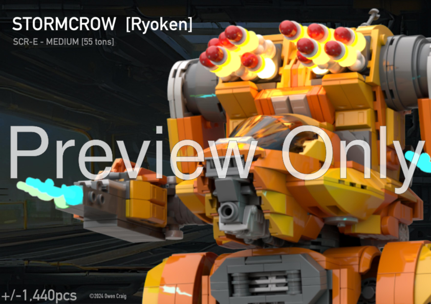 LEGO MOC Stormcrow SCR-E Battlemech MW5 Clans by canuck33 | Rebrickable ...