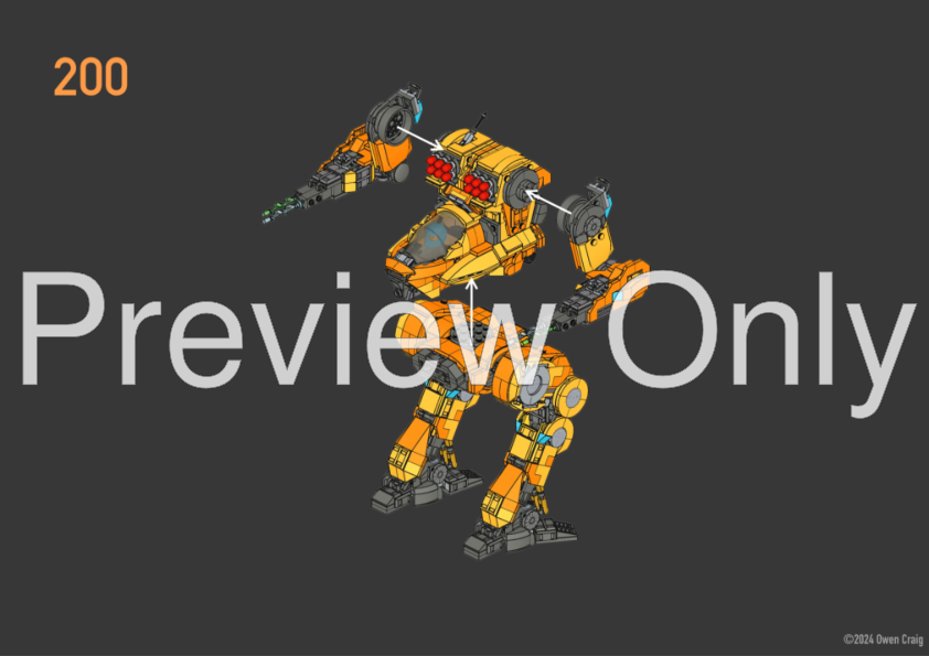 LEGO MOC Stormcrow SCR-E Battlemech MW5 Clans by canuck33 | Rebrickable ...