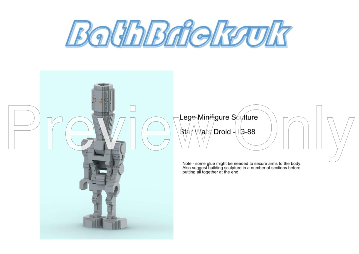 LEGO MOC Minifigure Sculpture - IG-11 by Wilmottslego | Rebrickable ...