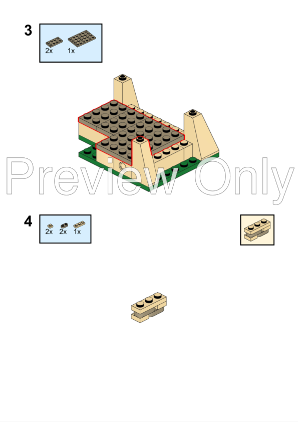 LEGO MOC Tan Castle (modern interpretation of the classic 375 Yellow ...
