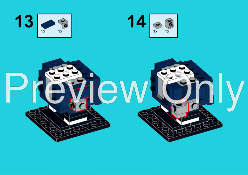 LEGO MOC-141293 Risk of Rain 2- Captain Brickheadz by Penguins and ...